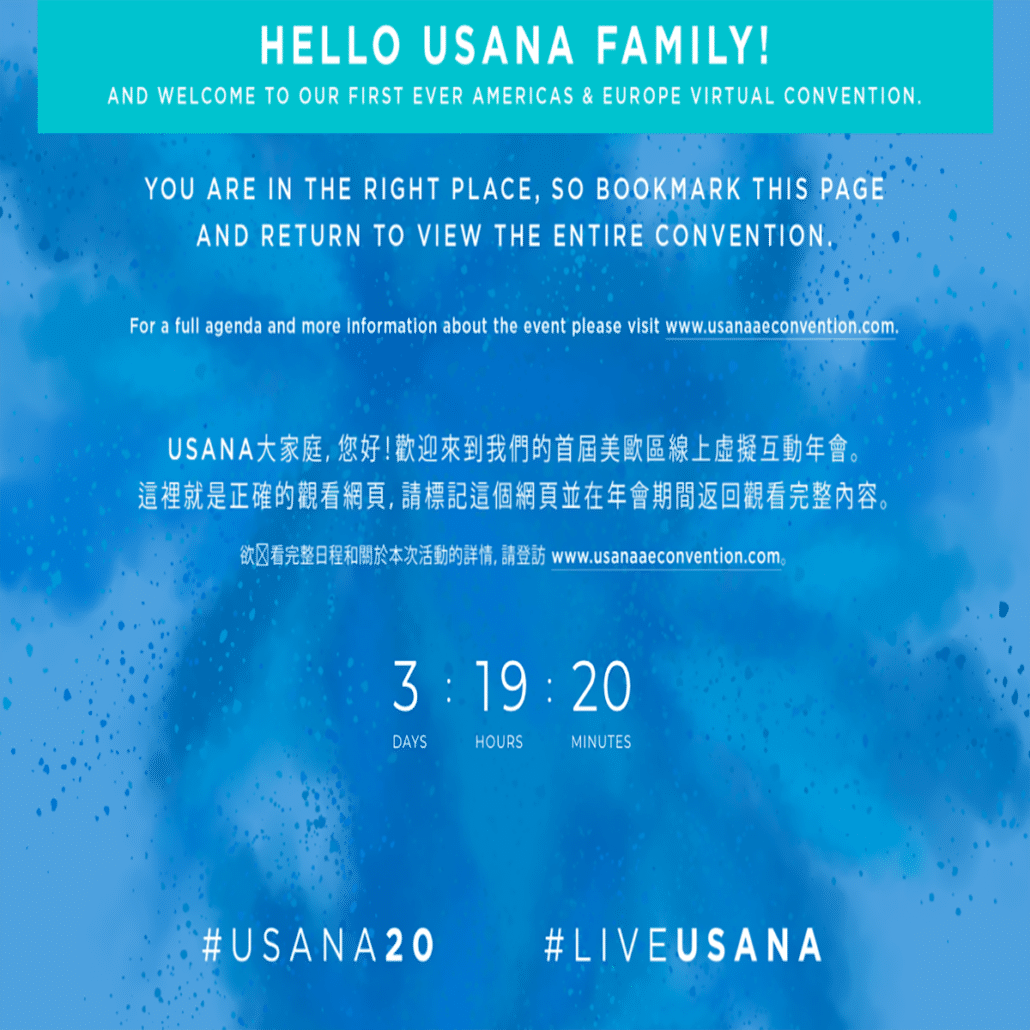 This Week: 2020 USANA Americas & Europe Virtual Convention - Kevin Guest
